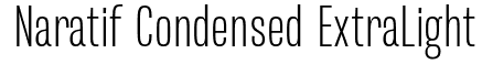Naratif Condensed ExtraLight：免费字体下载 | MaisFontes