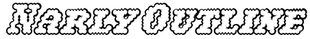 Narly Outline: Free Font Download | MaisFontes