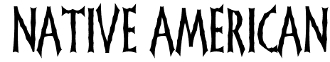 Native American: Free Font Download | MaisFontes
