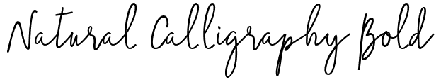 Natural Calligraphy Bold: Free Font Download | MaisFontes