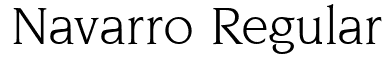 Navarro Regular Font: Free Download | MaisFontes