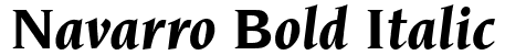 Navarro Bold Italic Font: Free Download | MaisFontes