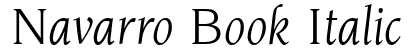 Navarro Book Italic: Free Font Download | MaisFontes
