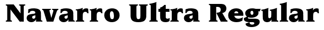 Navarro Ultra Regular Font: Free Download | MaisFontes