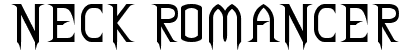 NECK ROMANCER: Free Font Download | MaisFontes