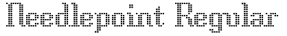 Needlepoint Regular Font: Free Download | MaisFontes