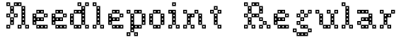 Needlepoint Regular: Free Font Download | MaisFontes