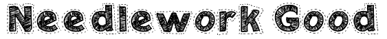 Needlework Good: Free Font Download | MaisFontes