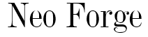 Neo Forge: Baixar Fonte Grátis | MaisFontes