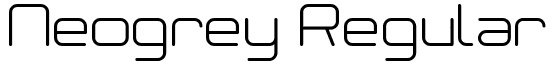 Neogrey Regular Font: Free Download | MaisFontes
