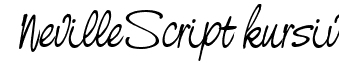 NevilleScript kursiv: Free Font Download | MaisFontes