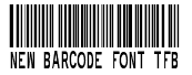 New Barcode Font tfb: Free Font Download | MaisFontes