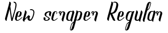 New scraper Regular Font: Free Download | MaisFontes