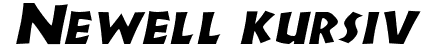 Newell kursiv: Free Font Download | MaisFontes