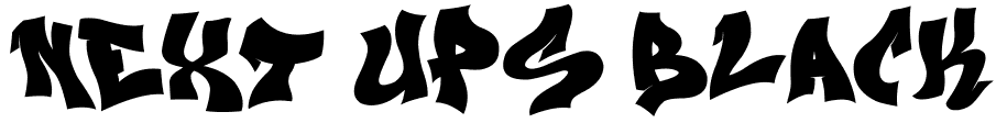 NEXT UPS BLACK: Free Font Download | MaisFontes
