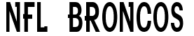 NFL Broncos Font: Free Download | MaisFontes