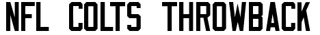 NFL Colts Throwback Font: Free Download | MaisFontes