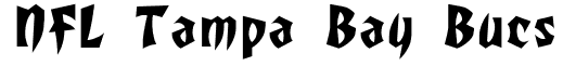 NFL Tampa Bay Bucs Font: Free Download | MaisFontes
