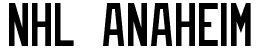 NHL Anaheim Font: Free Download | MaisFontes