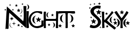 Night Sky: Free Font Download | MaisFontes