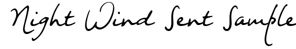 Night Wind Sent Sample: Free Font Download | MaisFontes