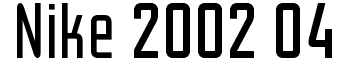 Nike 2002 04: Baixar Fonte Grátis | MaisFontes