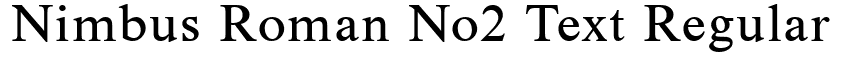 Nimbus Roman No2 Text Regular: Free Font Download | MaisFontes