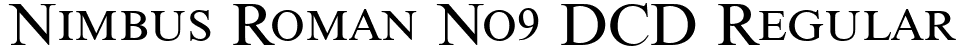 Nimbus Roman No9 DCD Regular: Free Font Download | MaisFontes