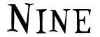 Nine: Free Font Download | MaisFontes