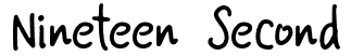 Nineteen Second: Free Font Download | MaisFontes