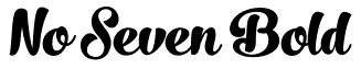 No Seven Bold: Free Font Download | MaisFontes