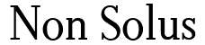 Non Solus: Baixar Fonte Grátis | MaisFontes