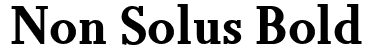 Non Solus Bold: Free Font Download | MaisFontes