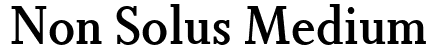 Non Solus Medium: Free Font Download | MaisFontes