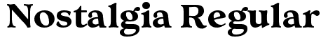 Nostalgia Regular Font: Free Download | MaisFontes