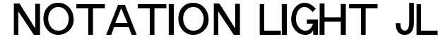 Notation Light JL: Free Font Download | MaisFontes