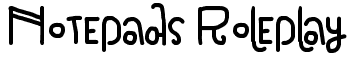 Notepads Roleplay Font: Free Download | MaisFontes