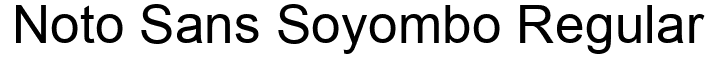 Noto Sans Soyombo Regular: Free Font Download | MaisFontes