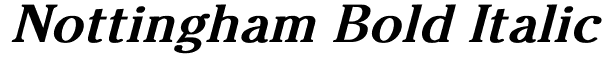 Nottingham Bold Italic: Free Font Download | MaisFontes