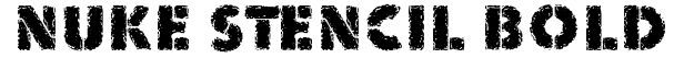 Nuke Stencil Bold: Free Font Download | MaisFontes