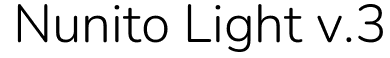 Nunito Light v.3: Free Font Download | MaisFontes