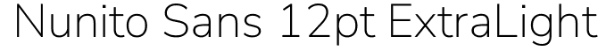 Nunito Sans 12pt ExtraLight Font: Free Download | MaisFontes