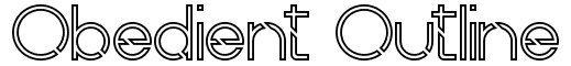 Obedient Outline Font: Free Download | MaisFontes
