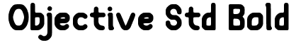 Objective Std Bold Font: Free Download | MaisFontes