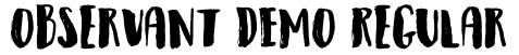 Observant DEMO Regular: Free Font Download | MaisFontes