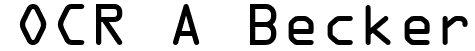 OCR A Std Font: Free Download | MaisFontes