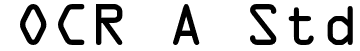 OCR A Std: Free Font Download | MaisFontes