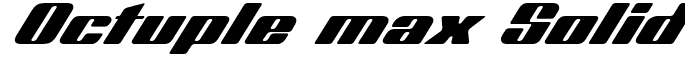 Octuple max Solid: Free Font Download | MaisFontes
