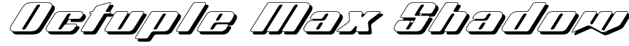 Octuple Max Shadow: Free Font Download | MaisFontes