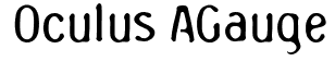 Oculus AGauge Font: Free Download | MaisFontes